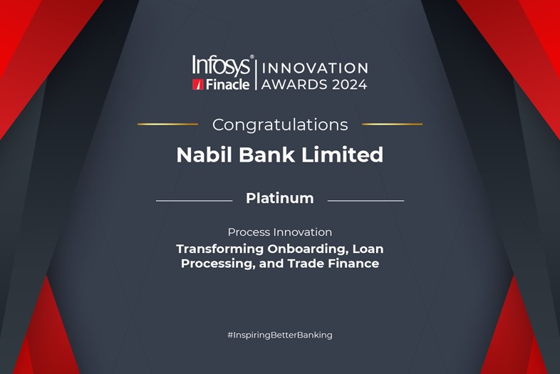 Nabil Bank bagged Platinum Infosys Finacle Innovation Award 2024 - Technology Khabar