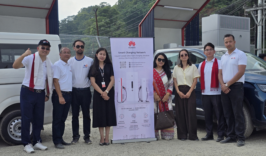 Huawei Nepal officially launched its FusionCharge smart EV charging network - Technology Khabar